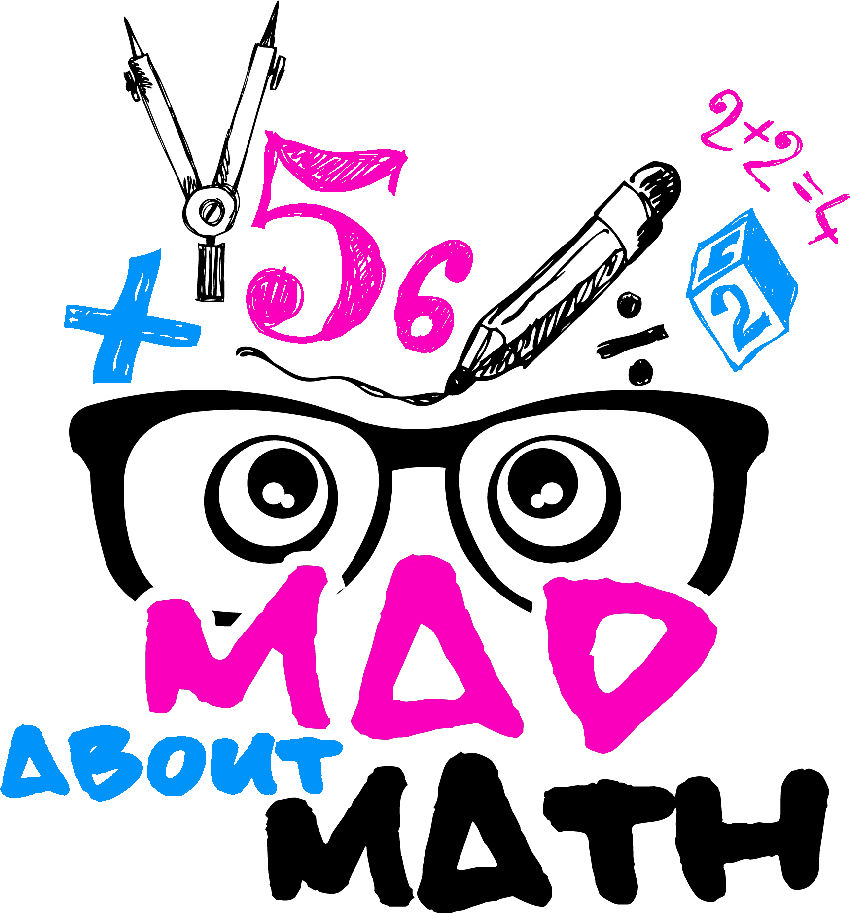 Mad About Math Clipart - Large Size Png Image - PikPng