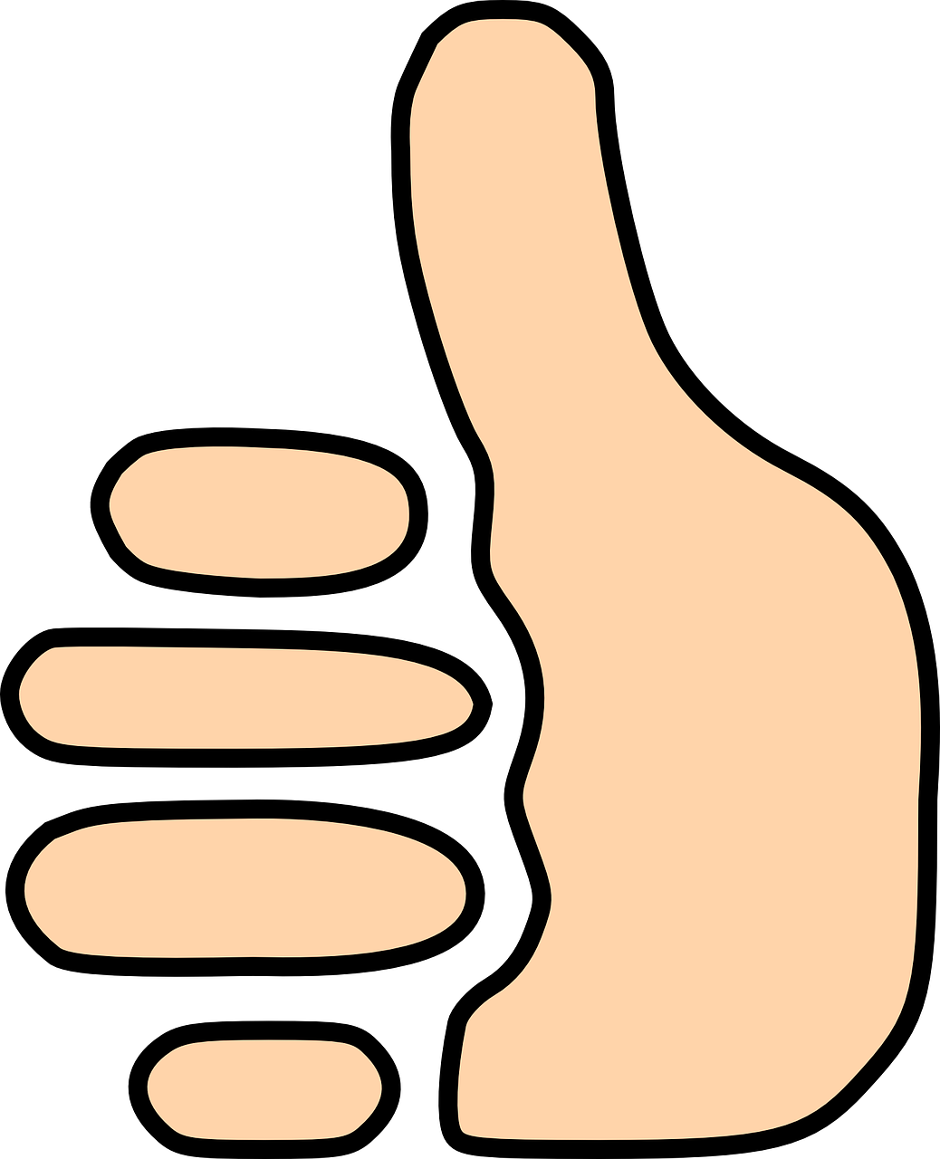 Thumbs Up Thumb Sign Free Vector Graphic - Thumbs Up Png Gif Clipart ...