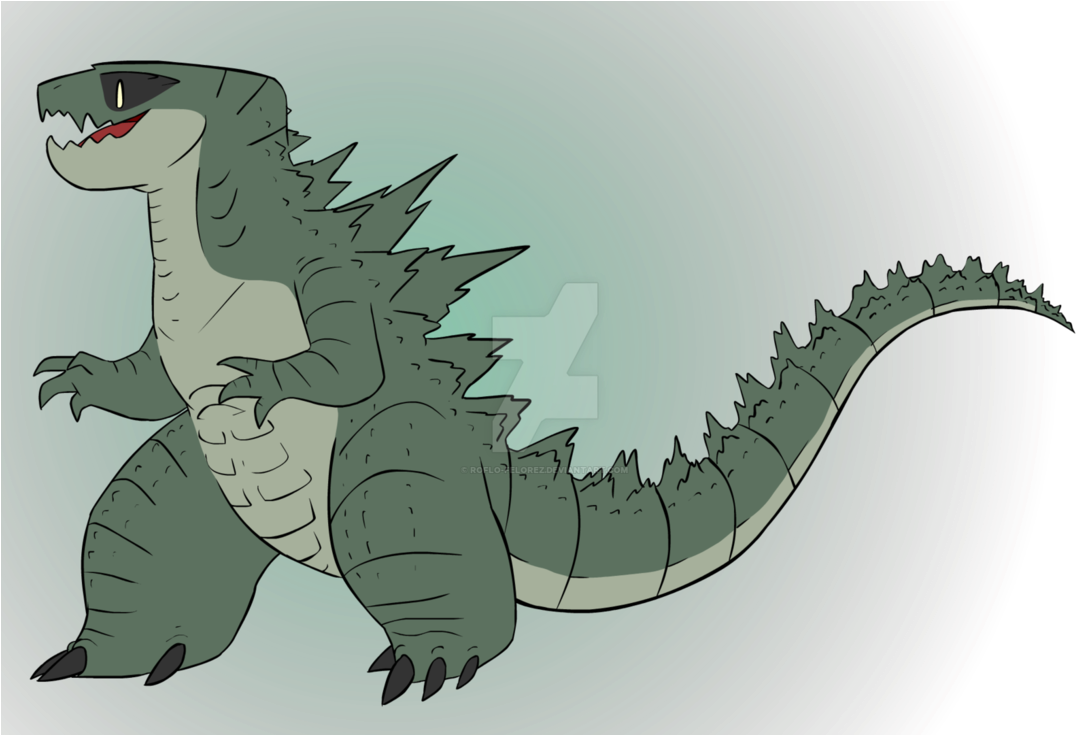 Drawn Alligator Godzilla - Nile Crocodile Clipart - Large Size Png ...
