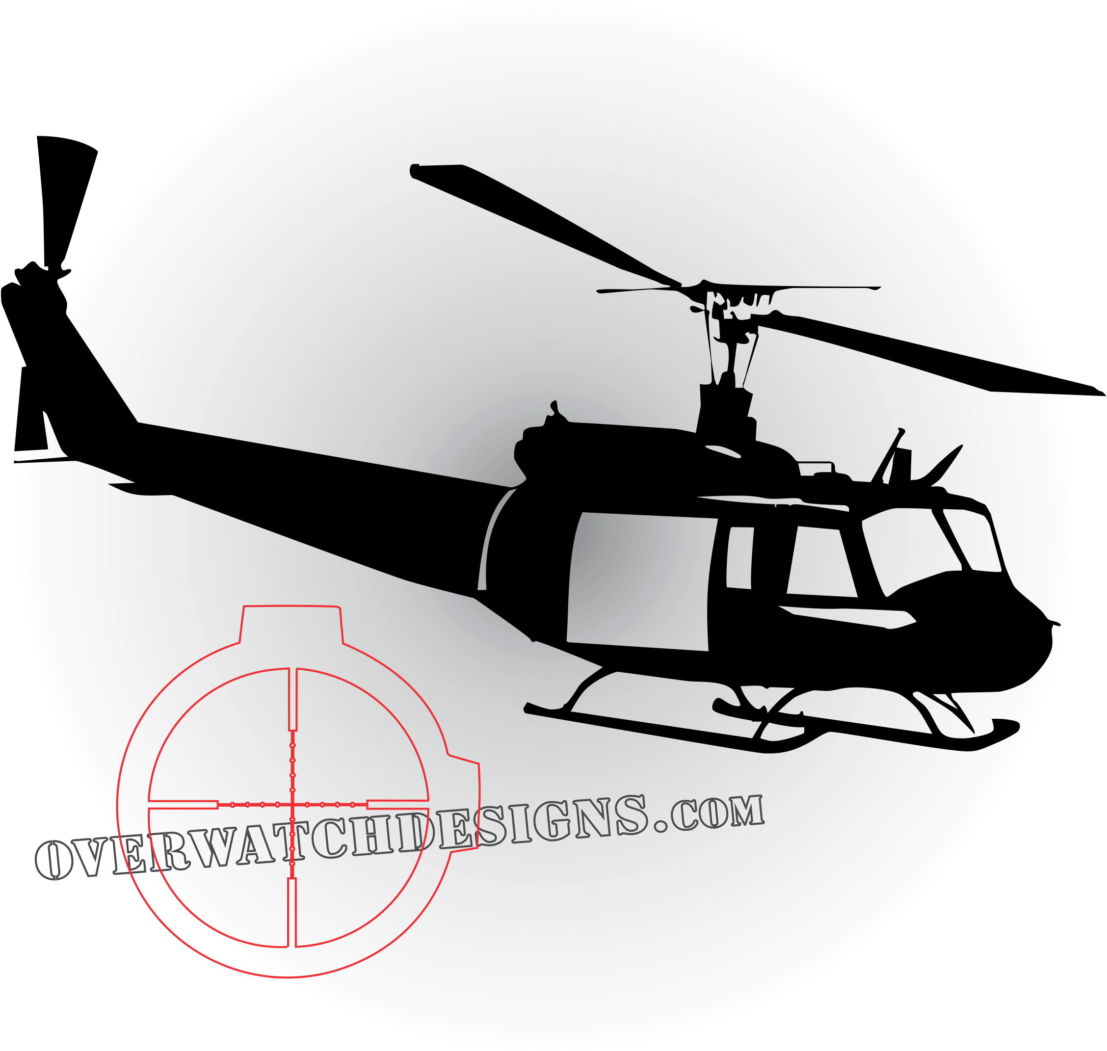 2401 X 2393 8 - Huey Helicopter Black And White Clipart - Large Size ...