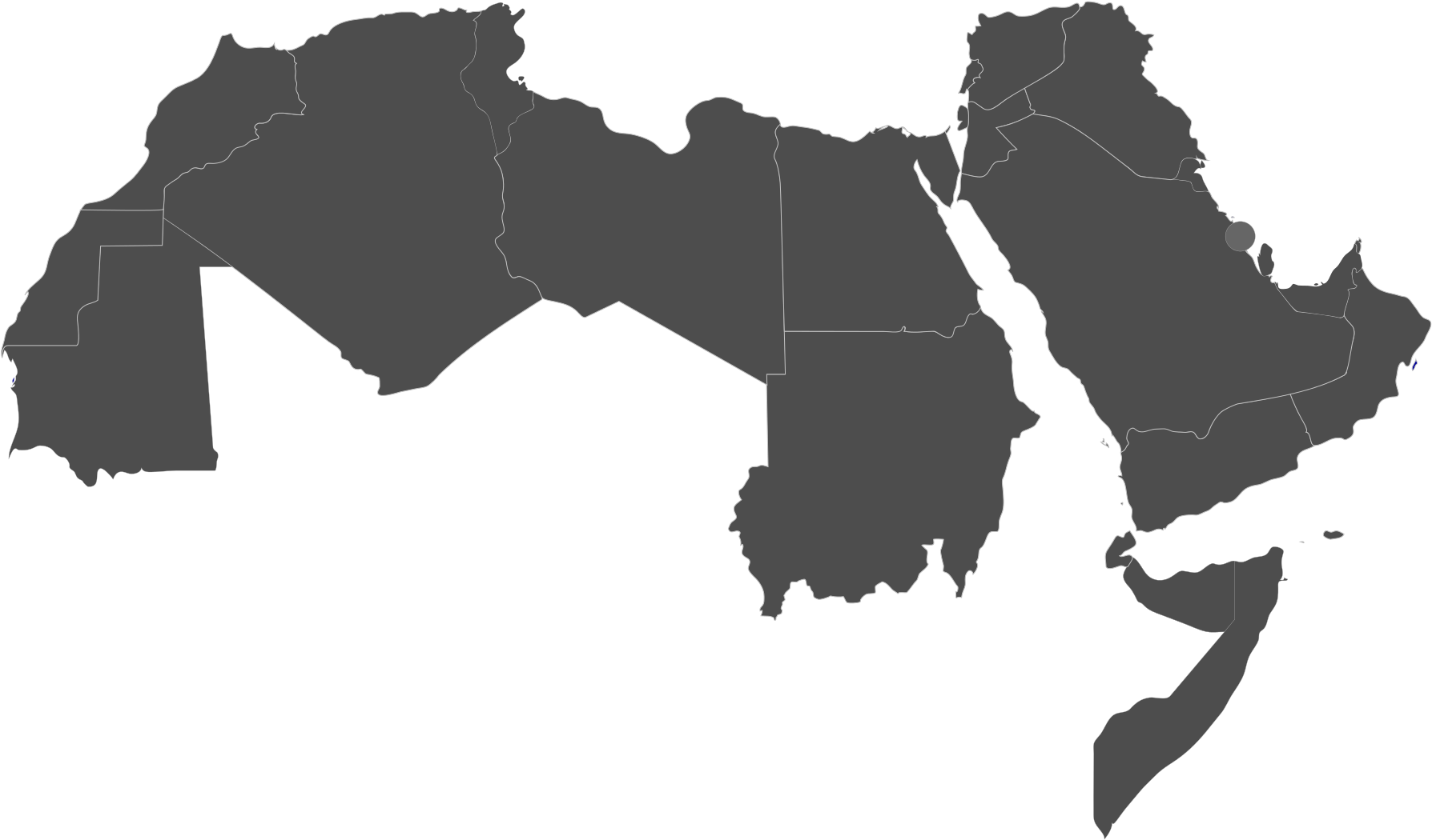 Download File - Arab World - Svg - Arab World Map Vector , Png - Arab ...
