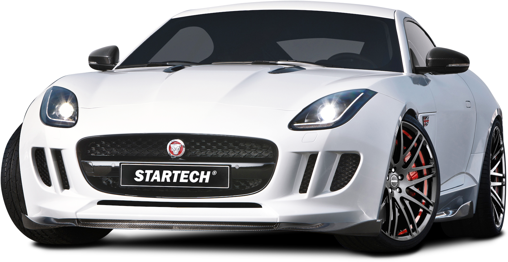 White Startech Jaguar F Type Coupe Sports Car - Jaguar F Type Lumma ...