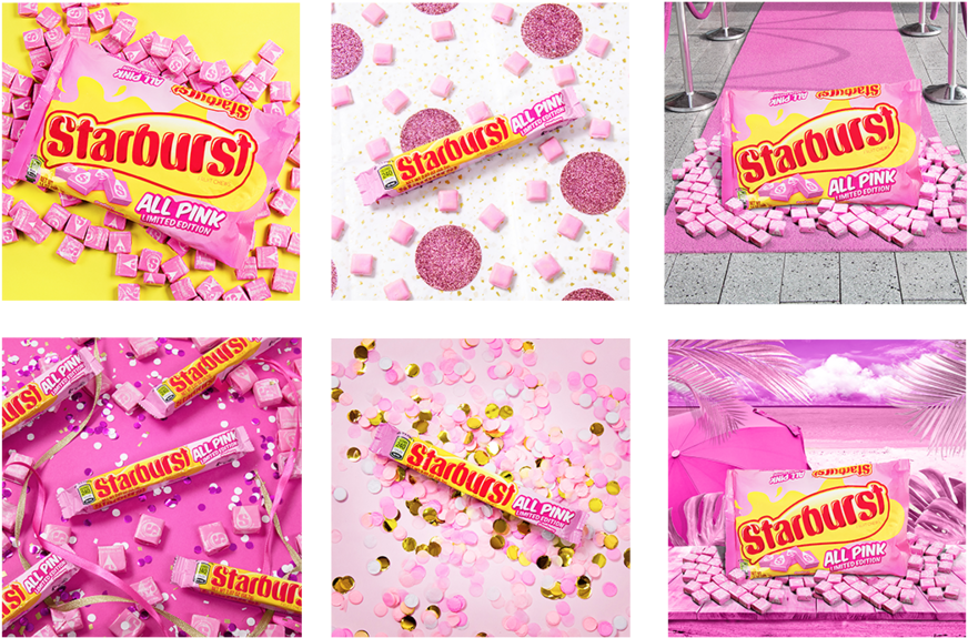 All Pink Starburst - Starburst Clipart - Large Size Png Image - PikPng