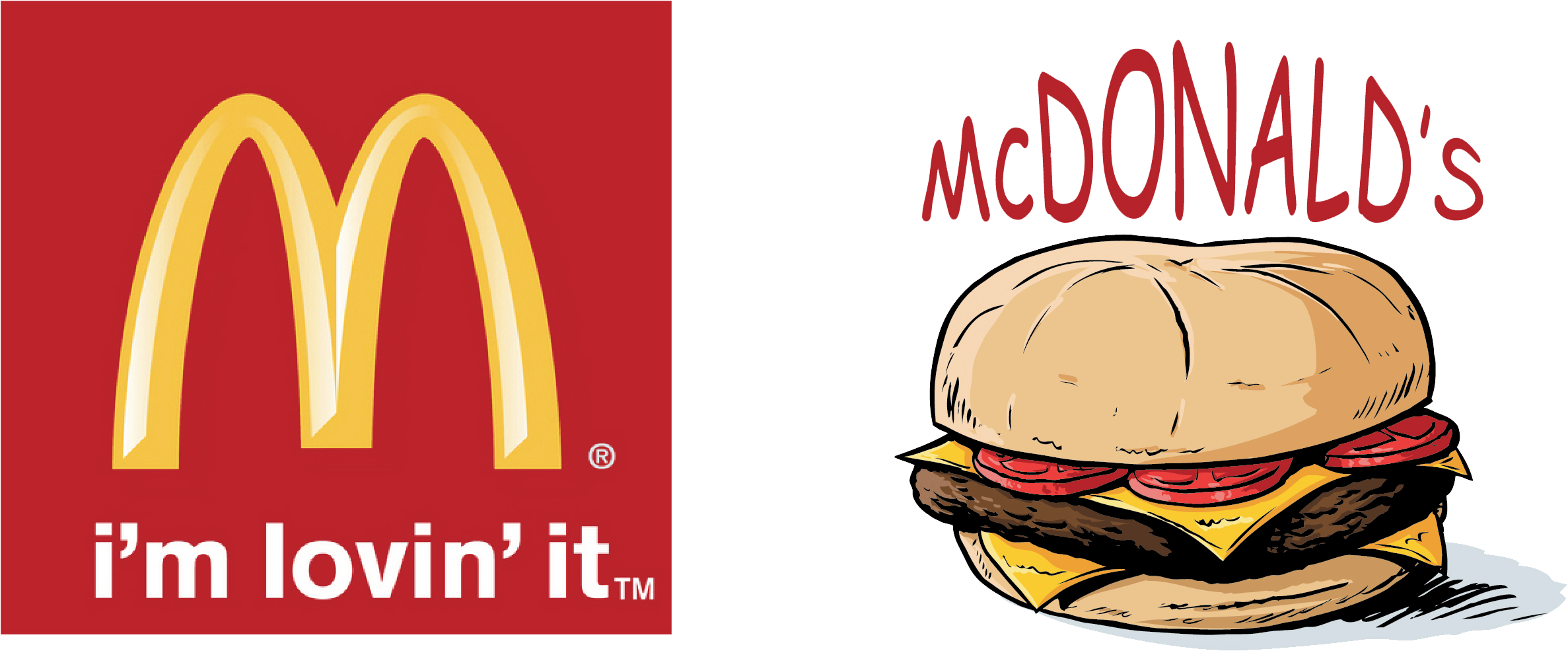 Graphic Food Fast Design Logo Mcdonalds Clipart - Logo Of Mcdonalds ...