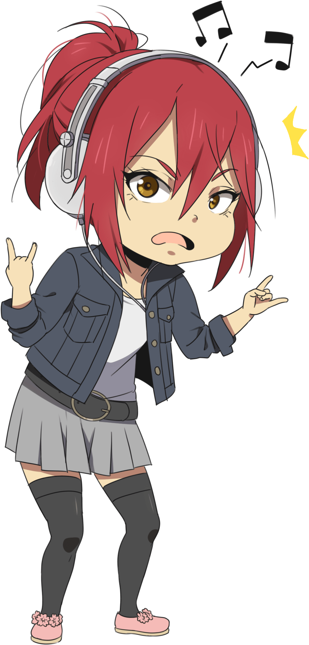 Anime Listen Music Png , Png Download Clipart - Large Size Png Image ...