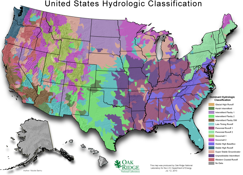 Download Ea Us Hydrologic Classes Map - Map Clipart Png Download - PikPng