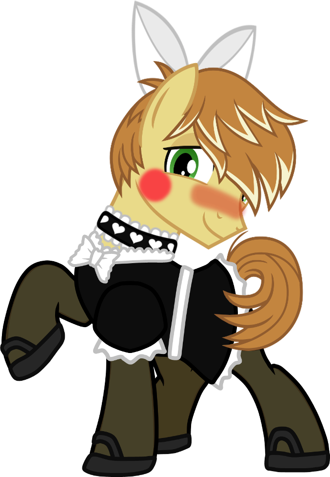 Blushing, Bow, Choker, Clothes, Crossdressing, Dress, - Mlp Feather ...