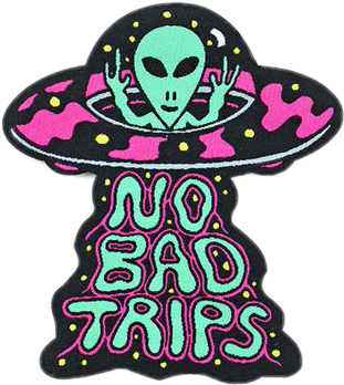 Trippy Trippy Sticker Tumblr Grunge Sticker Quote - No Bad Trips ...
