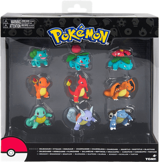 Legacy Starter Evolution 9-pack Figure - Pokemon Legacy 9 Figure ...