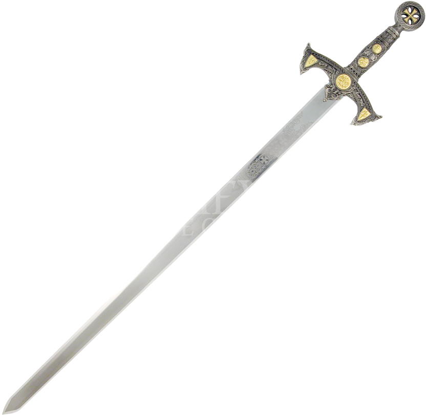 Knight Png Mart Ⓒ - Knights Templar Sword Clipart - Large Size Png ...