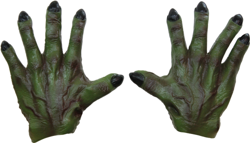 Green Monster Hands Clipart - Large Size Png Image - PikPng