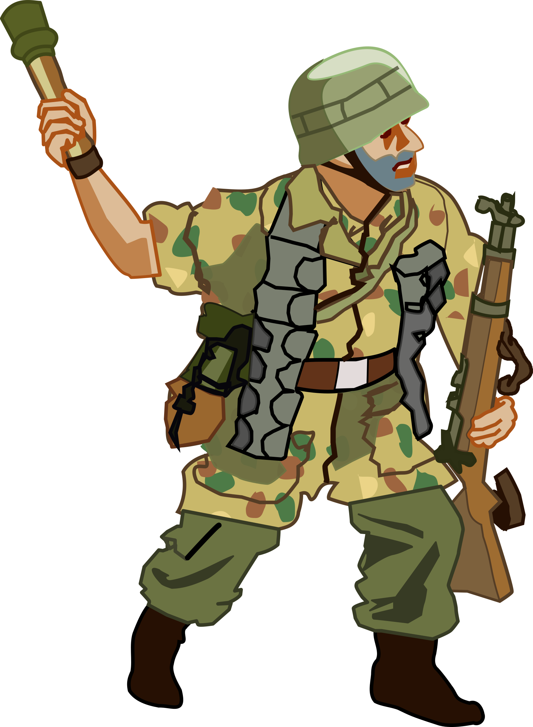 1760 X 2400 2 - German Soldier Ww2 Cartoon Clipart - Large Size Png ...