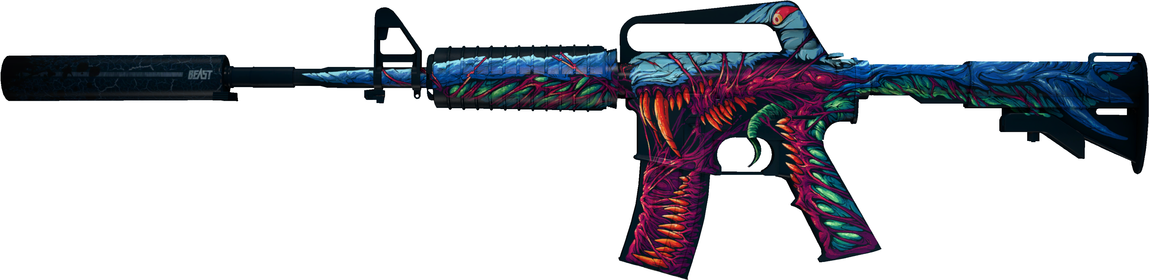 Download M4a4 Desolate Space M4a4-s Hyper Beast - M4 A1s Cs Go Clipart ...