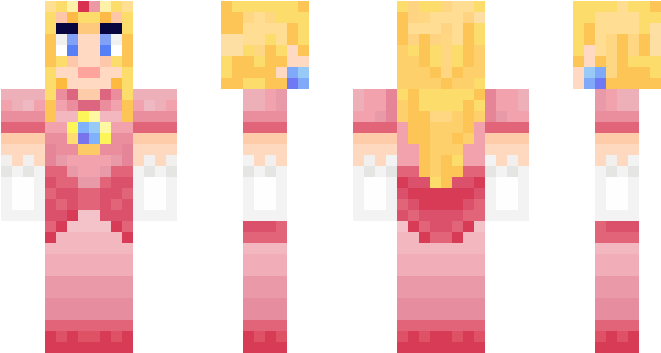 Peach Minecraft Skins Clipart - Large Size Png Image - PikPng
