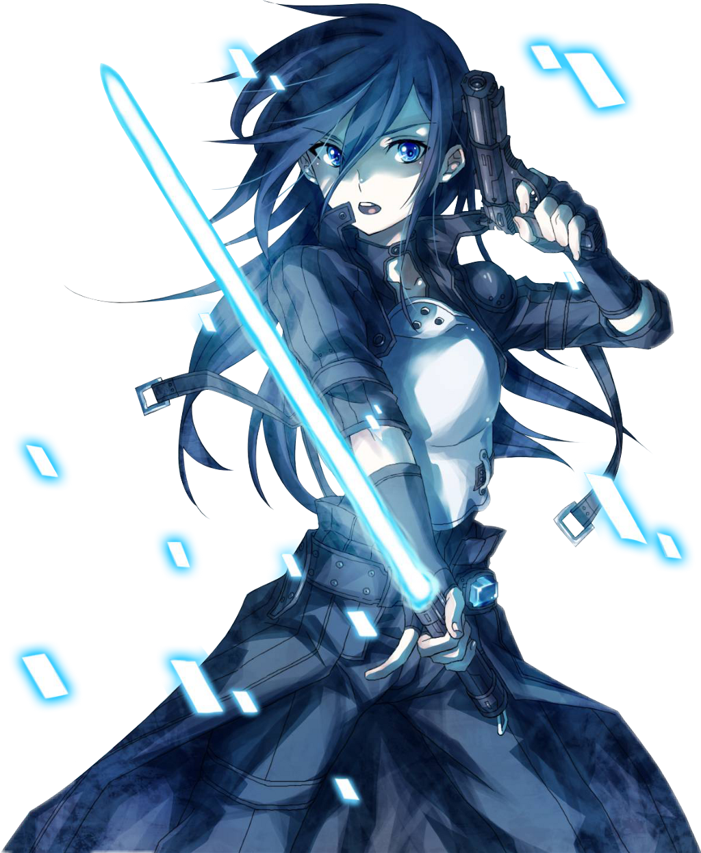 Anime Kirito Swordartonline2 Sao - Sao Girl Kirito Clipart - Large Size ...
