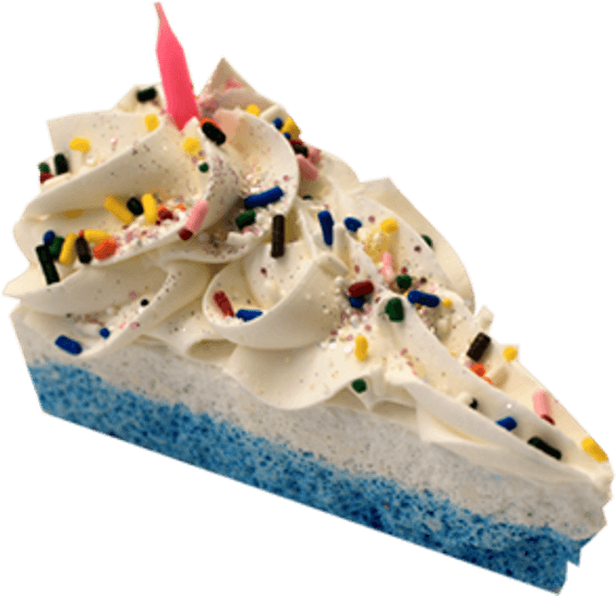 Happy Birthday December - Transparent Birthday Cake Slice Clipart ...