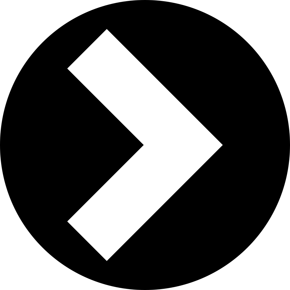 Right Svg Icon Free - Circle Clipart - Large Size Png Image - PikPng