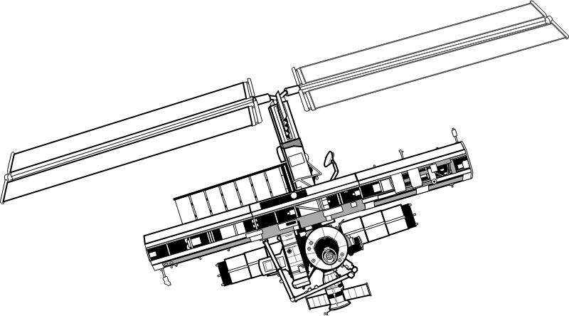 Medium Image - International Space Station Cartoon Clipart - Large Size ...