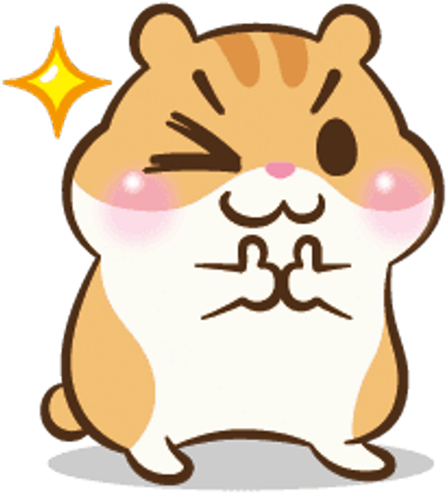 Hamster Sticker - Hamster Kawaii Clipart - Large Size Png Image - PikPng