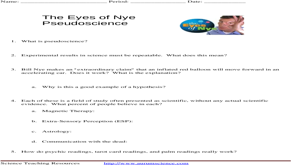 Pseudo Science Bill Nye Clipart - Large Size Png Image - PikPng