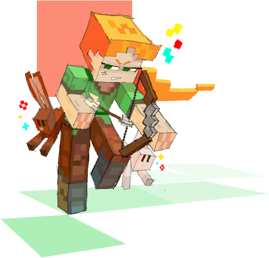 Alex Series Part One - Minecraft Fanart Clipart - Large Size Png Image ...