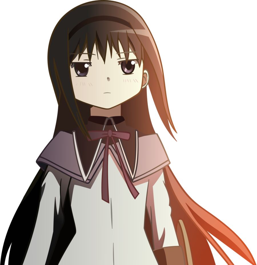 Homura Akemi - Homura Akemi Close Up Clipart - Large Size Png Image ...