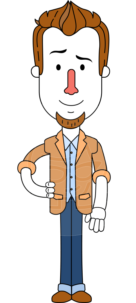 Ian Goatee - Cartoon Clipart - Large Size Png Image - PikPng