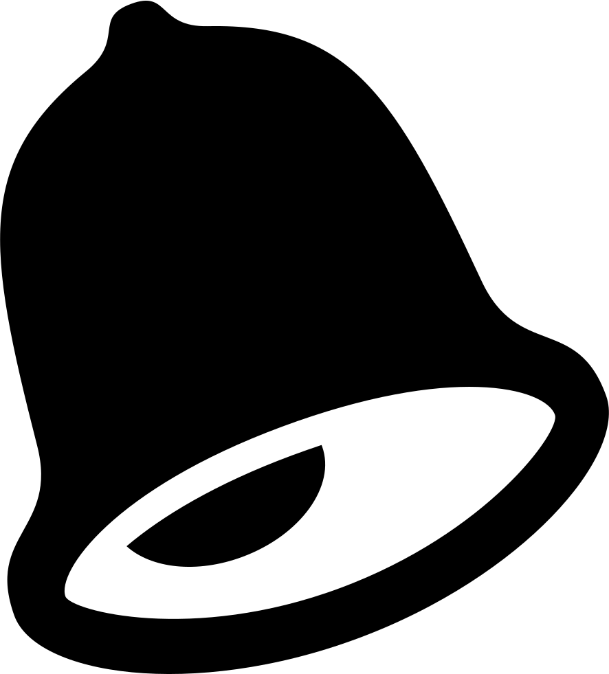 Bell Icon Png - Black Notification Bell Icon Clipart - Large Size Png ...