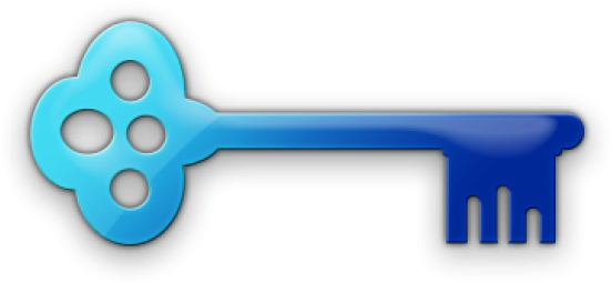 Blue Key Icon Png Clipart - Large Size Png Image - PikPng
