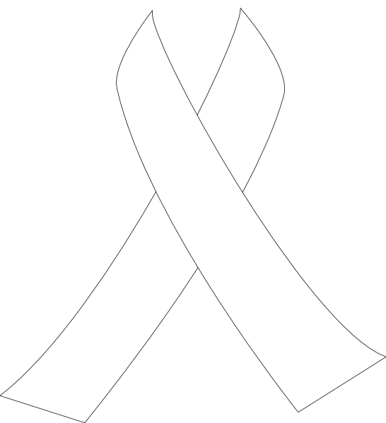 Breast Cancer Ribbon White Clipart - Large Size Png Image - PikPng