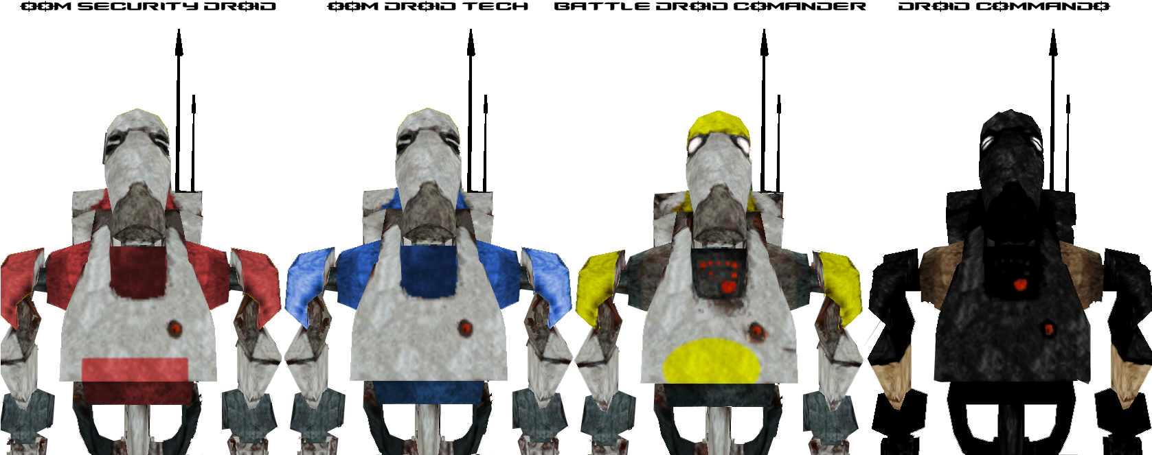 Original) - Star Wars Republic Commando Battle Droids Clipart - Large ...