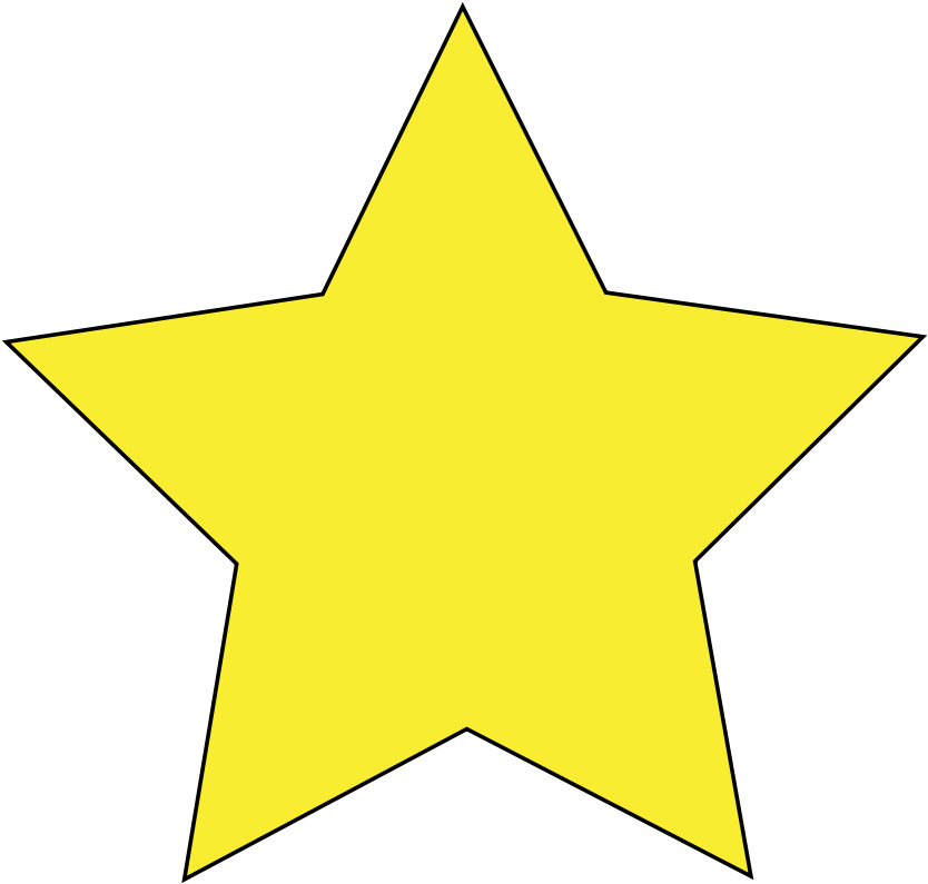 Download Clipart - Simple Star - Yellow Star Black Background - Png ...