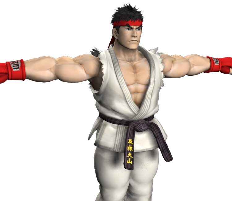 Ryu Png - Ryu Smash Bros Model Clipart - Large Size Png Image - PikPng