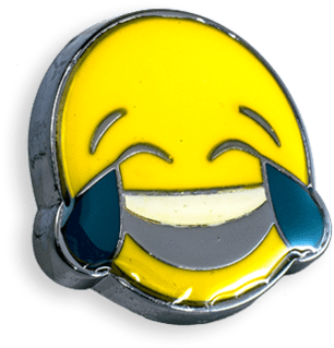 Download 'crying Laughing' Pin - Laughing Emoji Badge Clipart Png ...