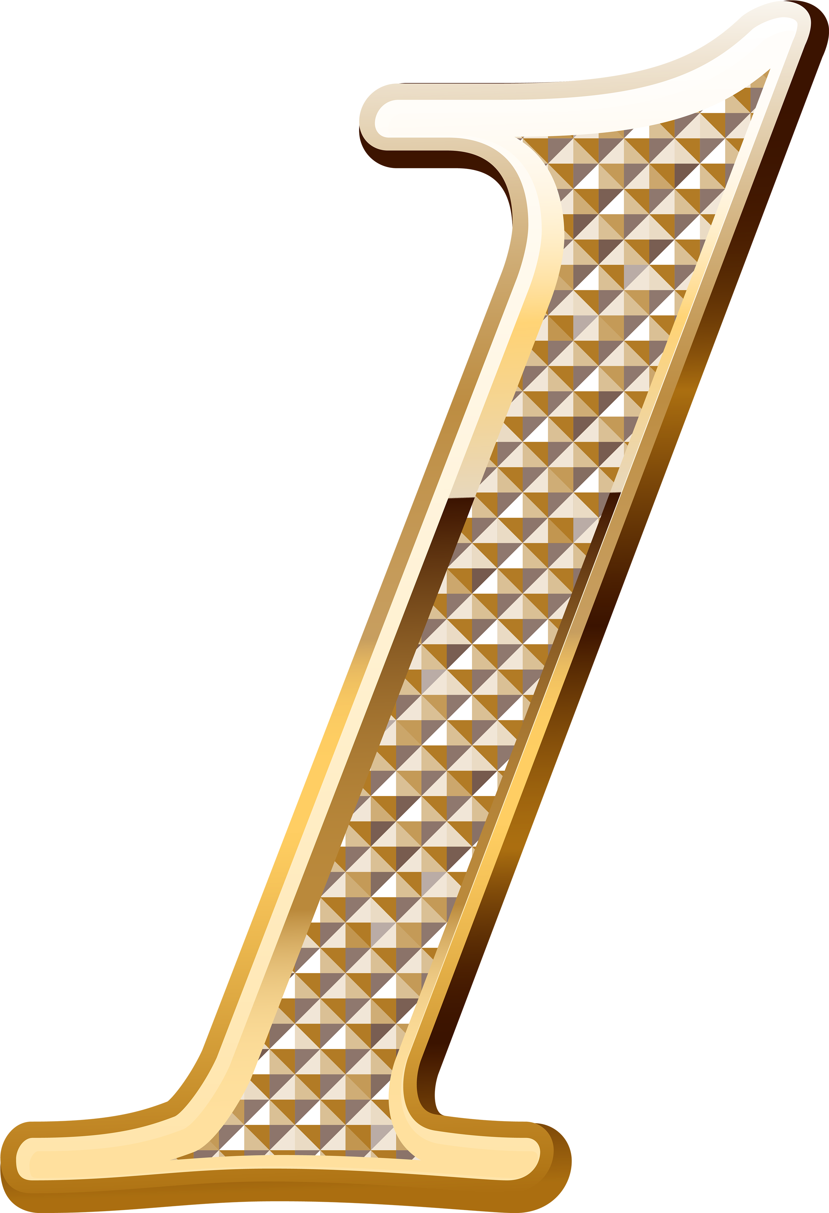 Free Png Download Gold Deco Number One Clipart Png - Gold Number 1 Png ...