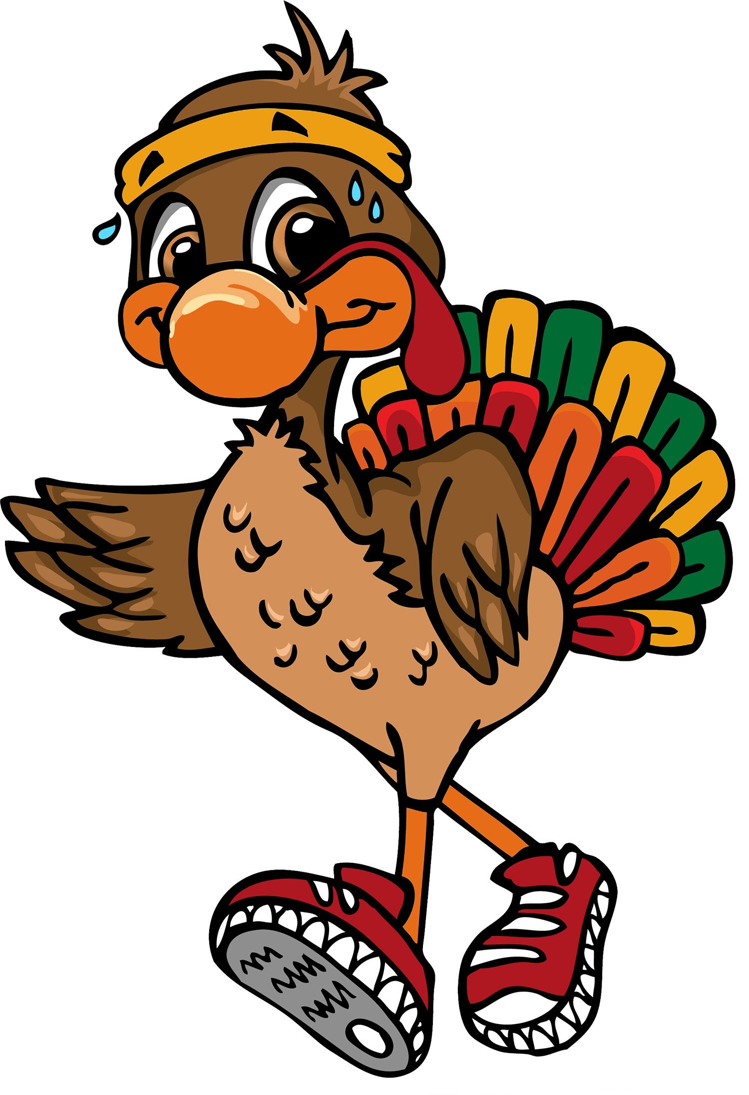 November 18 - Turkey Trot Clip Art - Png Download - Large Size Png ...