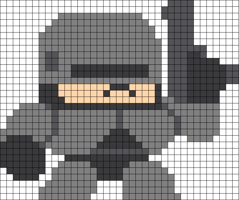 Download Robocop Perler Bead Pattern / Bead Sprite - Нарисовать Машину ...