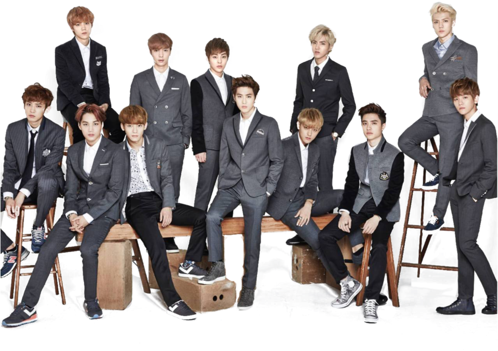 Weareexo - Exo Ot12 Wallpaper Hd Clipart - Large Size Png Image - PikPng