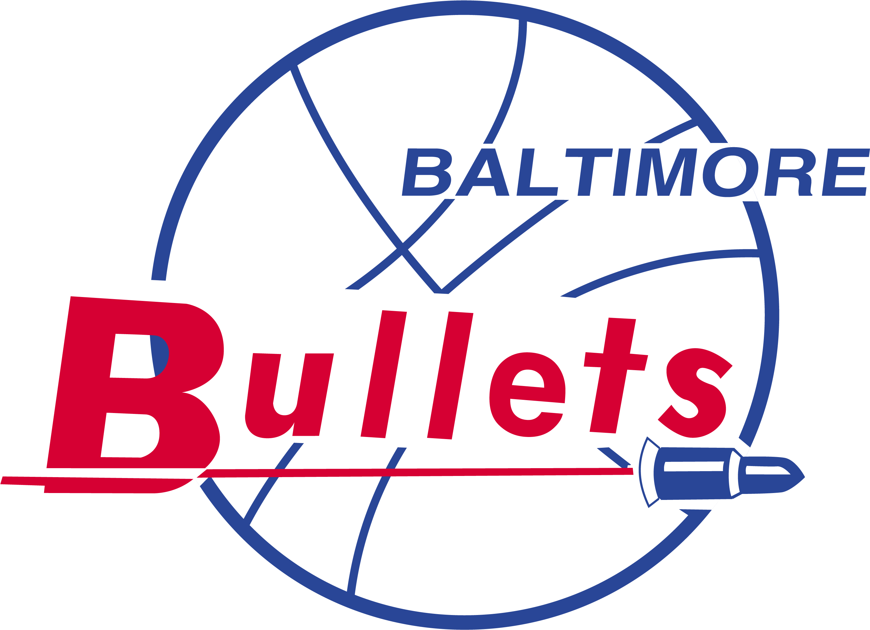 Emblem Washington Wizards - Baltimore Bullets Logo Clipart - Large Size ...