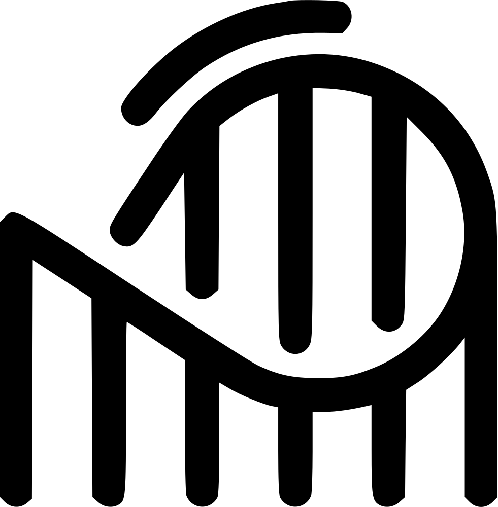 Roller Coaster Svg Png Icon Free Download - Symbol For Roller Coaster ...