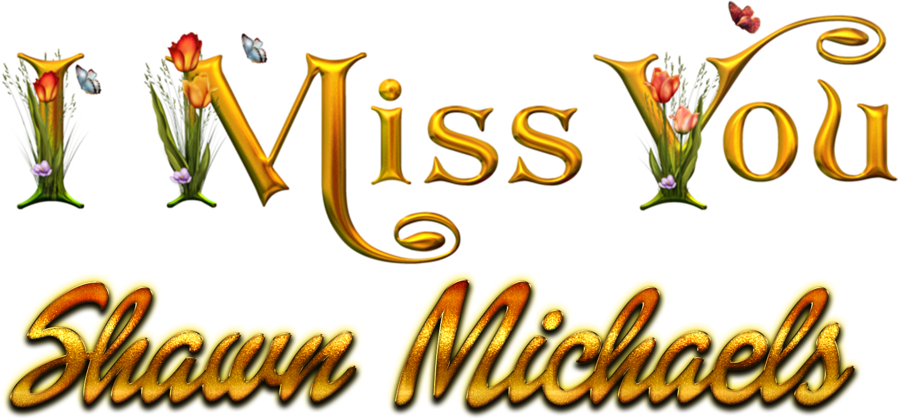 Shawn Michaels Missing You Name Png - Calligraphy Clipart - Large Size ...