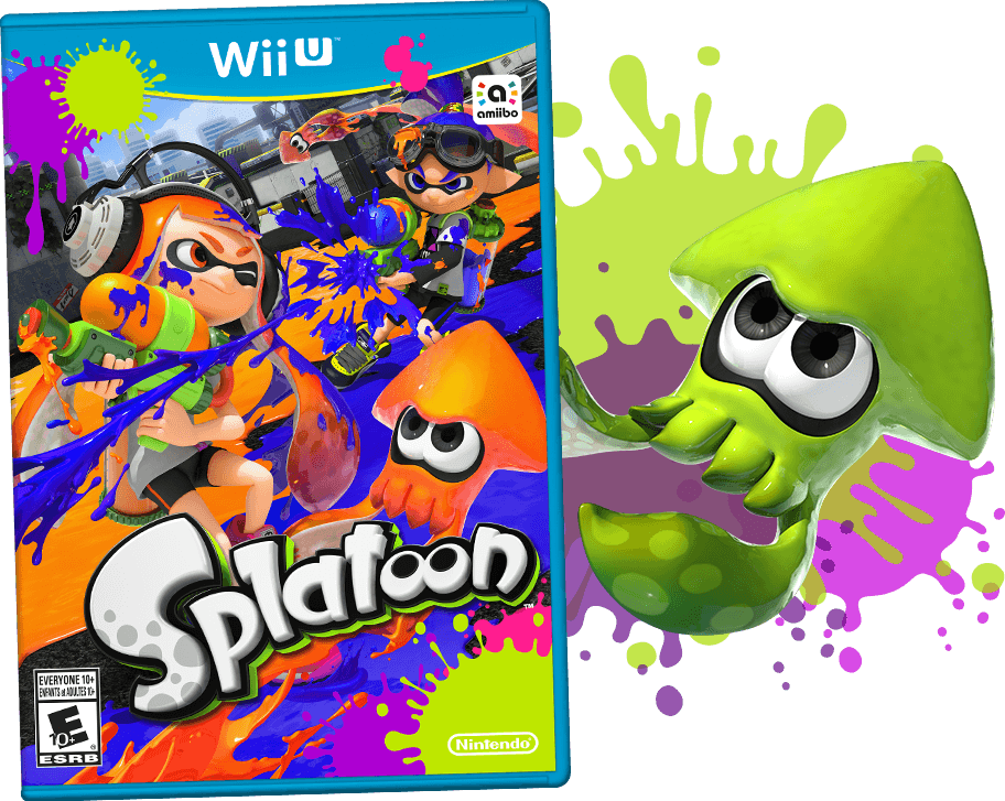 Splatoon Package - Splatoon Nintendo Wii U Clipart - Large Size Png ...