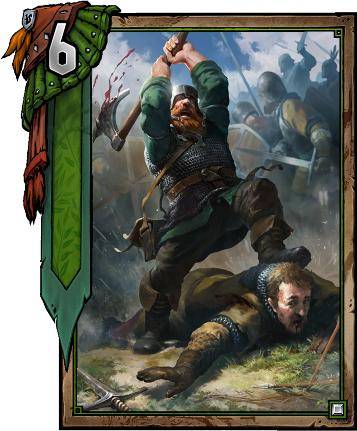 Dwarven Skirmisher - Gwent Dwarf Cards Clipart - Large Size Png Image ...
