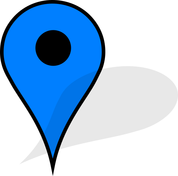 Blue Marker Google Maps Clipart - Large Size Png Image - PikPng