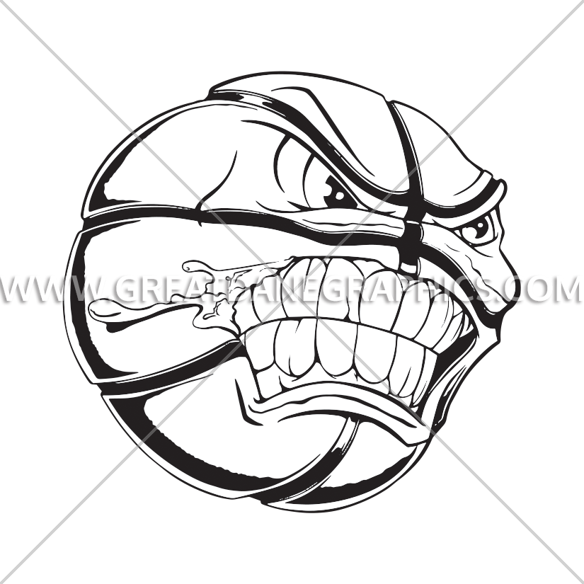 Angry Basketball Clipart - Angry Basketball Ball - Png Download - Large ...