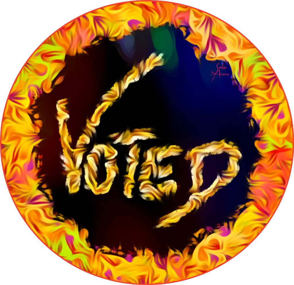 Voted Sticker - Circle Clipart - Large Size Png Image - PikPng