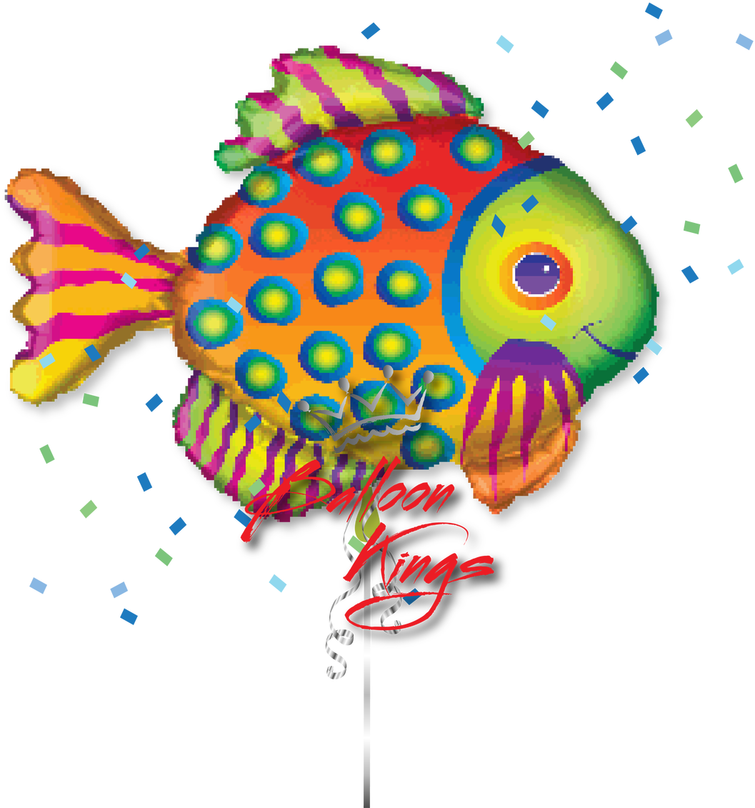 Tropical Fish - Fish Foil Balloon Clipart - Large Size Png Image - PikPng