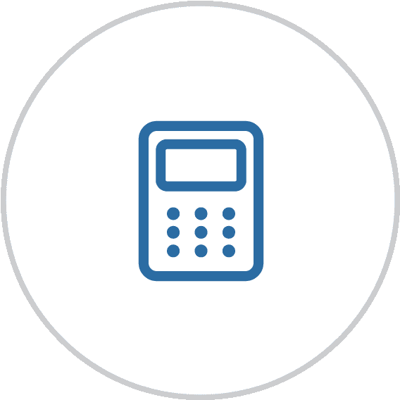 Calculator Icon - Circle Clipart - Large Size Png Image - PikPng