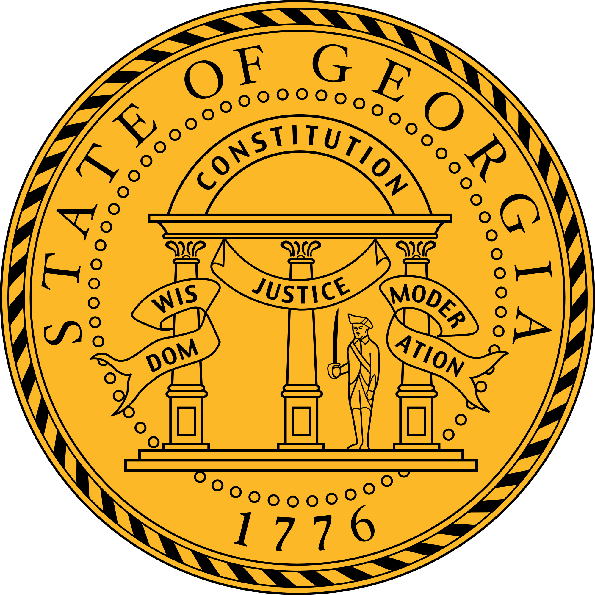 Georgia - Georgia State Seal Clipart - Large Size Png Image - PikPng