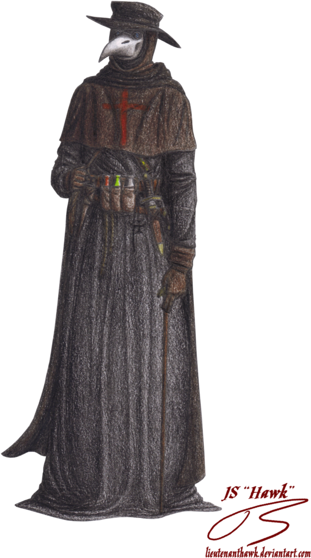 Medieval Plague Doctor - Medieval Plague Doctor Costume Clipart - Large ...